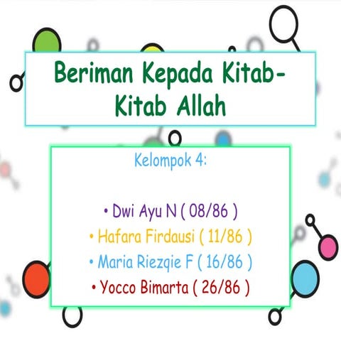 Agama beriman kepada kitab-kitab allah (jadi) | PPTX