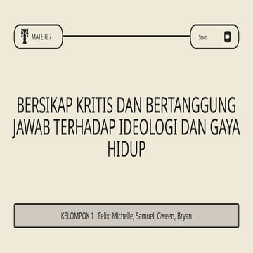 Presentasi tentang Bersikap kritis dan bertanggung jawab | PPTX