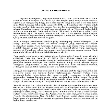 Agama khonghucu | DOCX