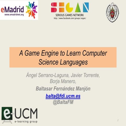 A game engine to learn computer science languages frontiers in ...