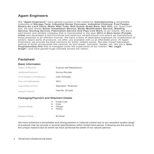 AGAM ENGINEERS | DOCX