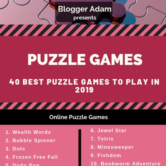 PUZZLE GAMES – 40 BEST PUZZLE GAMES TO PLAY IN 2019 | PDF