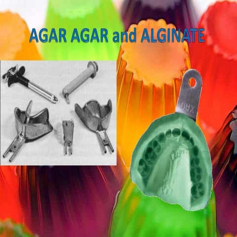 Agar alginate | PPTX