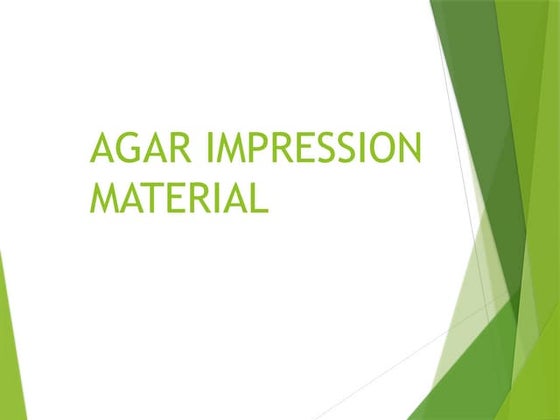 hydrocolloids impression dental material | PPT