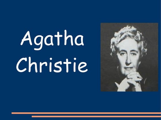 Agatha christie | PPT | Celebrity Families | Pop Culture