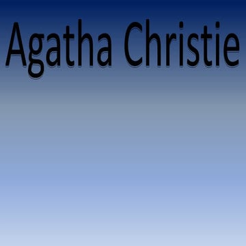 Biography and works of Agatha Christie.pptx