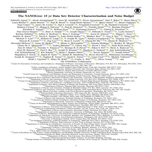 The NANOGrav 15 yr Data Set: Detector Characterization and Noise Budget | PDF
