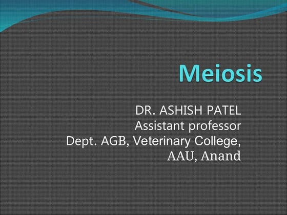 Meiosis.ppt.. | PPT | Infertility | Reproductive Health