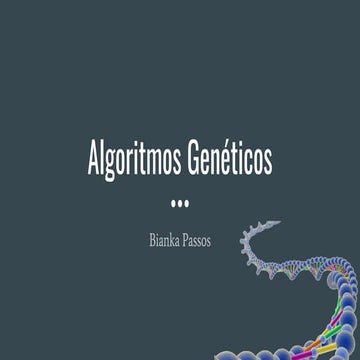 Algoritmos Genéticos | PDF