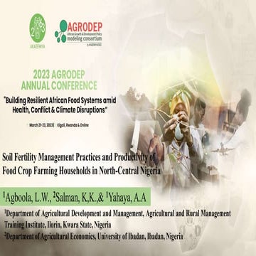 Agboola, L.W._2023 AGRODEP Annual Conference | PPT