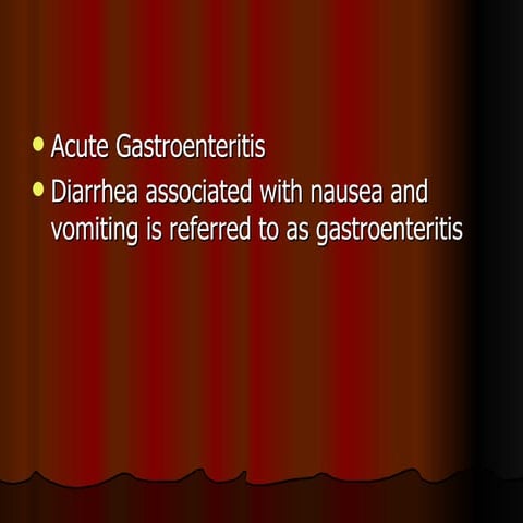 Acute Gastroenteritis | PPT