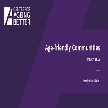 Age-Friendly Communities | PPTX