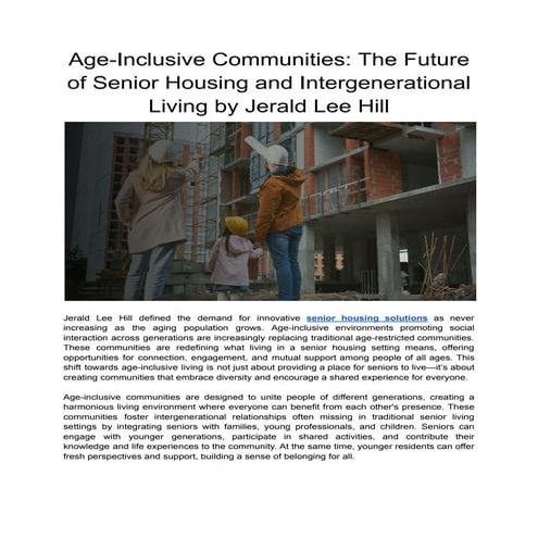 Age-Inclusive Communities_ The Future of Senior Housing and ...