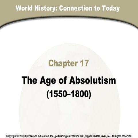 Age of Absolutism | PPT