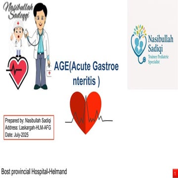 AGE(Acute Gastroenteritis)pdf. Specific. | PDF