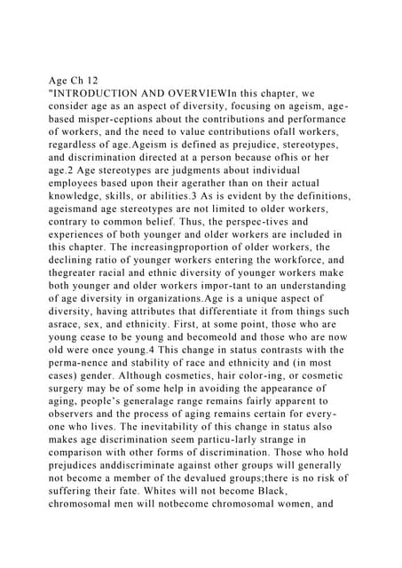 Ageism Power Point Presentation | PPT