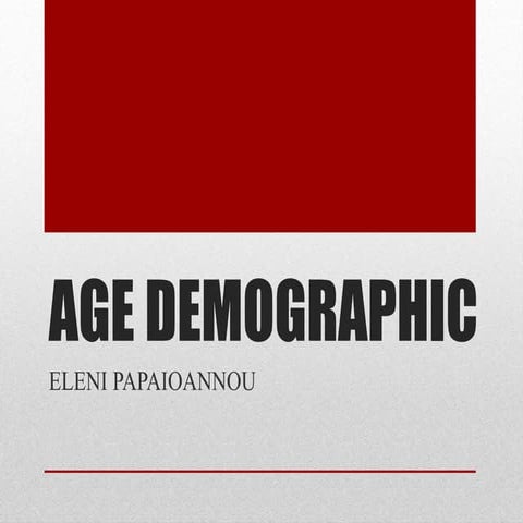 Age Demographic | PPTX