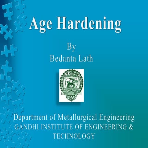 Age hardening | PPTX