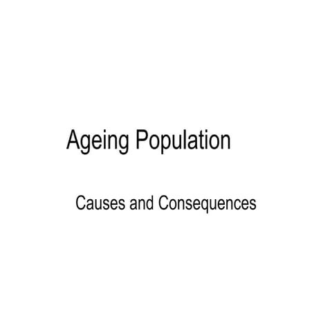 Ageing population 2019 | PPT