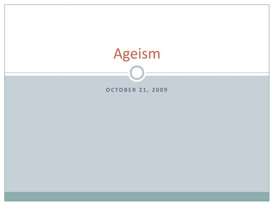 Ageism | PPT