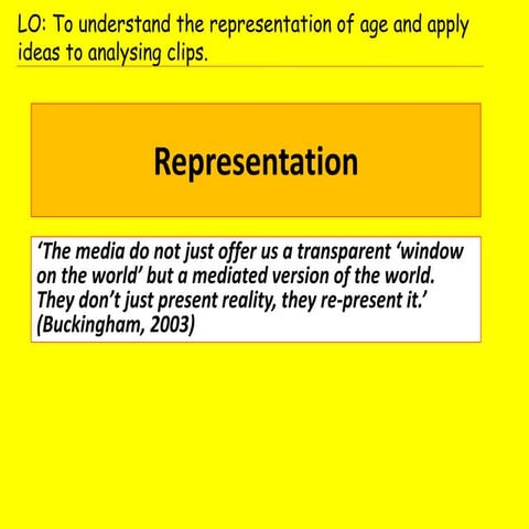 Stereotypes - Age representation | PPTX