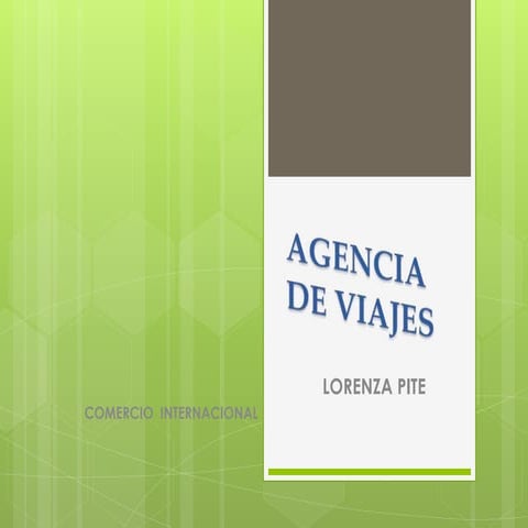 Agencia de viajes | PPTX