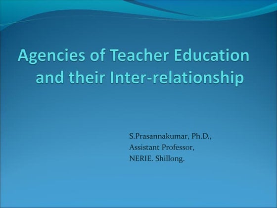 Teacher Education: Pre Service CONCEPT AND IMPORTANCE | PPT