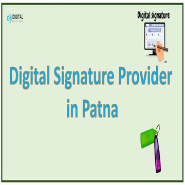 digital signature provider in lucknow | PPTX
