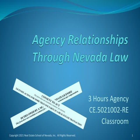 Agency Relationships Through Nevada Law.pptx