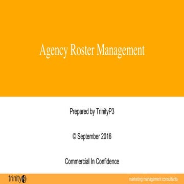 Agency Roster Management | PDF
