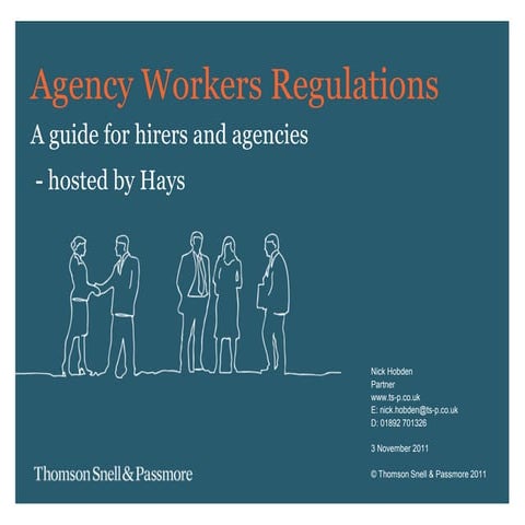 Agency Workers Regulations 2011 Guide For Hirers And Agencies 03 11 11 ...