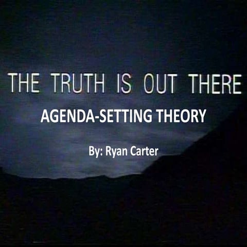 Agenda setting theory | PPTX