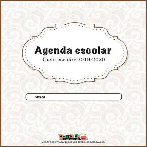 Agenda flores 2018 2019 | PDF