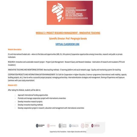 AGENDA_BIO_MOD2_Africa.pdf and sustanabe | PPT