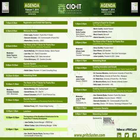 CIO & IT Leadership Conference Agenda | PDF