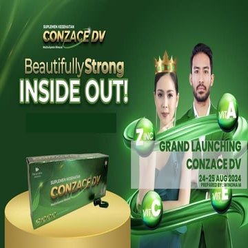 Agenda Grand Launching Conzace D V | PPT