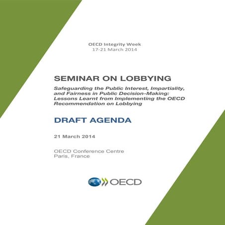 Lobbying Forum at OECD Integrity Week | PDF
