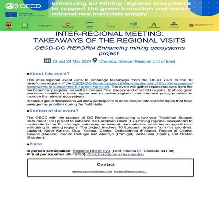 Agenda_Inter-regional meeting_ missions takeaways_ OECD_DG ReformEnhancing EU mining regions_23 ...