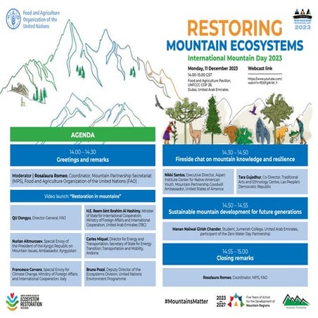 Agenda programme - Restoring mountain ecosystems - International ...