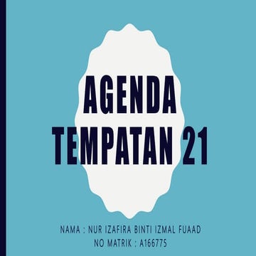 Agenda tempatan 21 | PPT