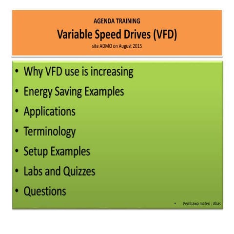 Agenda training | PPTX