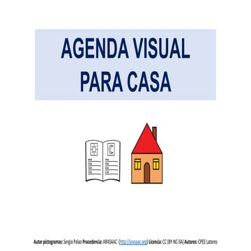 Agenda visual Arasaac para anticipar en tea | PPTX