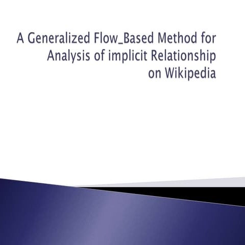 A generalized flow based method for analysis of implicit | PPTX