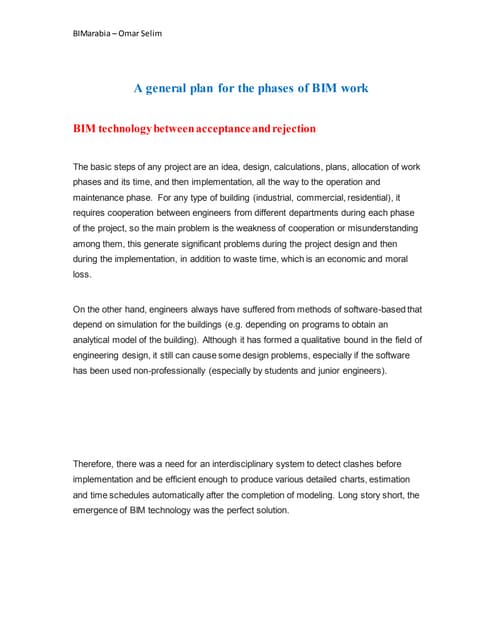 The main challenges in the implementation of BIM and how to face them | PPT