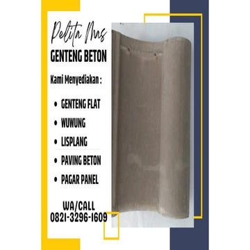 Agen Genteng Beton Gelombang Batu | PDF