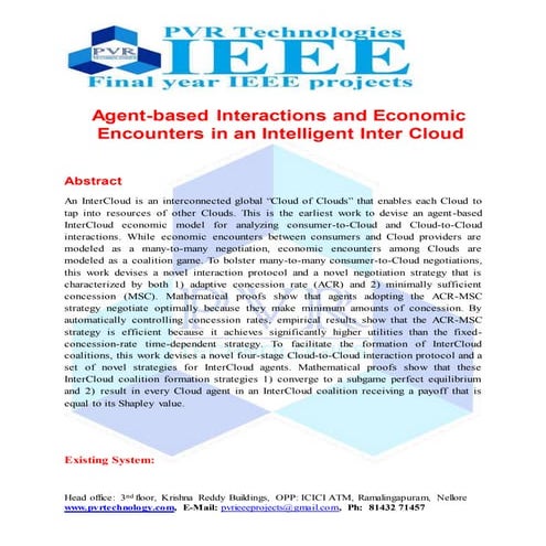 Agent based interactions and economic | PDF