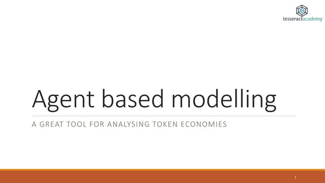 Agent based modelling | PPT Agent based modelling | PPT