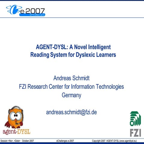 AGENT-DYSL: A Novel Intelligent Reading System for Dyslexic Learners | PPT