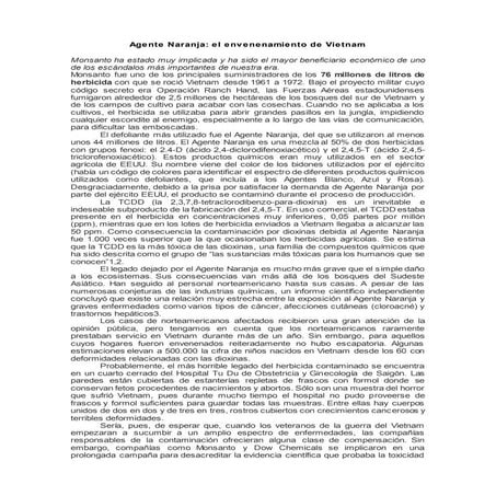 Agente naranja | DOCX