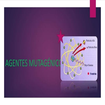 Agentes mutagénicos | PPTX